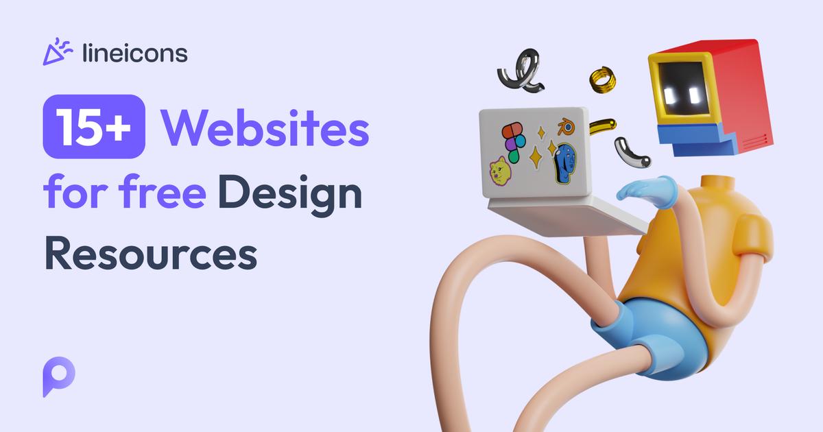 15+ Best Websites to Explore and Download Free Design Resources | Lineicons